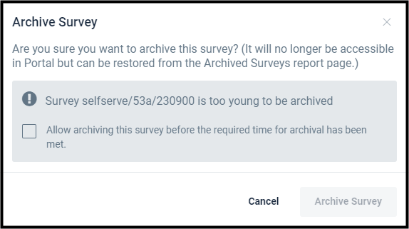 Archiving Surveys – Surveys